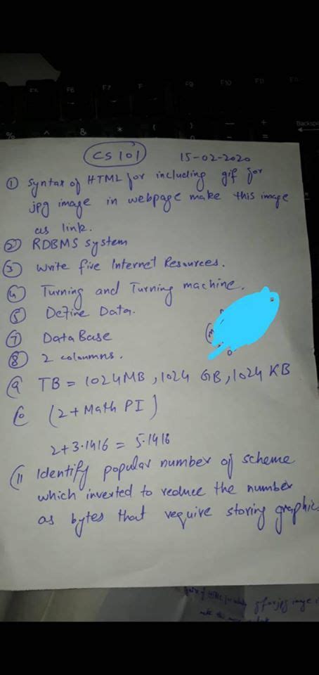 Cs101 Today Finalterm Paper Dated15 02 20