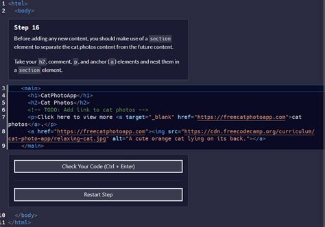Cat Photo App Step Help HTML CSS The FreeCodeCamp Forum