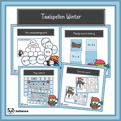 Taalspellen Winter Jufjanina