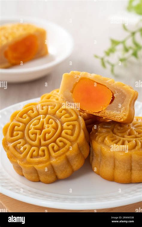 Delicious Cantonese Moon Cake For Mid Autumn Festival Food Mooncake On