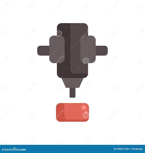 Additive Manufacturing Vector 3d Printing Concept Outline Icon Stock