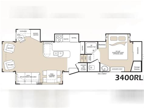 2008 Keystone Montana 3400rl Floor Plan