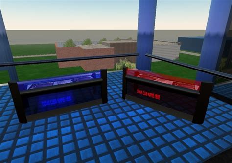 Second Life Marketplace Small Neon Dj Booth Red