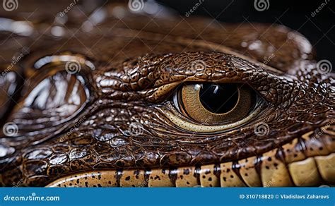 The Skin Of An Alligator Is Revealed In Meticulous Detail Showcasing A