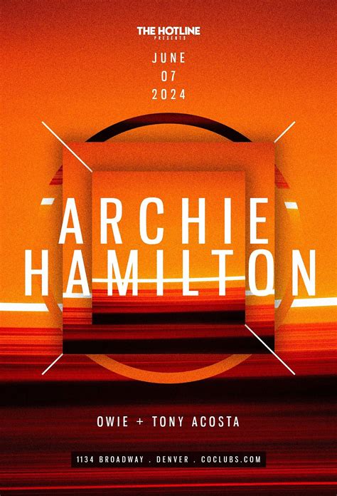 Archie Hamilton Tickets At 1134 Broadway In Denver By 1134 Broadway Tixr