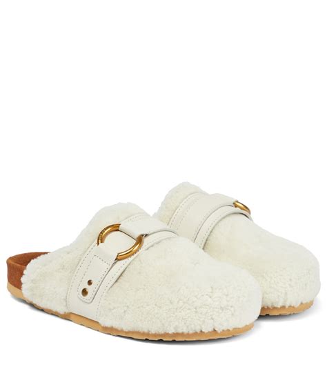 See By Chloe Gema Shearling Mules See By Chloe
