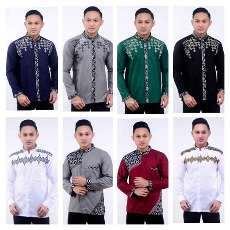 Jual Baju Koko Santri Laki Laki Lengan Panjang Seragam Hadroh Pria