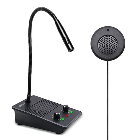 DAYTECH Dual Way Intercom System Window Speaker Counter Intercom Automatic Control Digital Scale