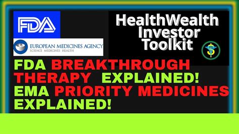 What Is Fda Breakthrough Therapy Designation What Is Ema Prime