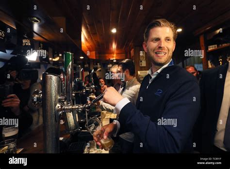 Eric Trump Son Of Us President Donald Trump Behind The Bar In Madigan
