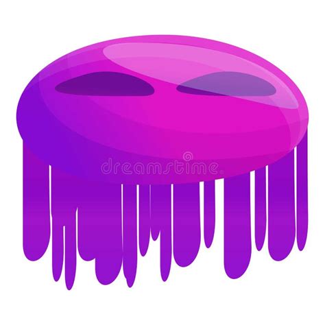 Violet Bacteria Icon Cartoon Style Stock Vector Illustration Of