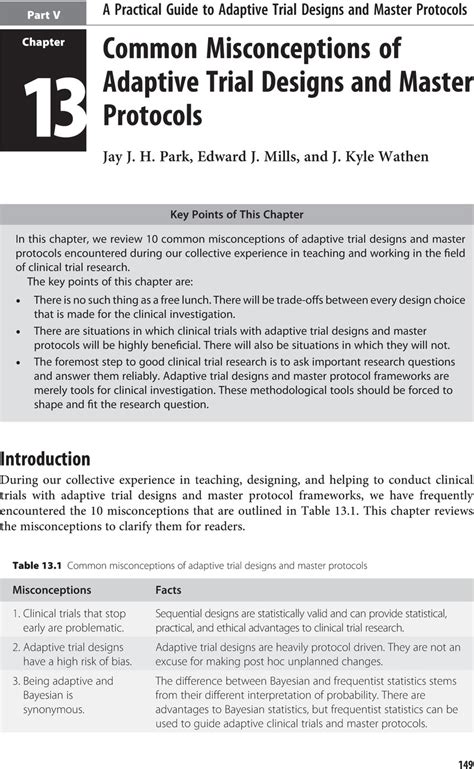 A Practical Guide To Adaptive Trial Designs And Master Protocols Part V Introduction To