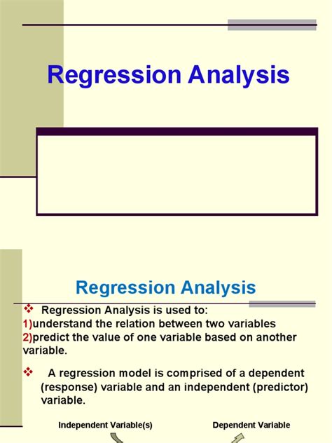 Simple Linear Regression Analysis Pdf Regression Analysis Linear