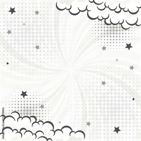 Grey Abstract Comic Background