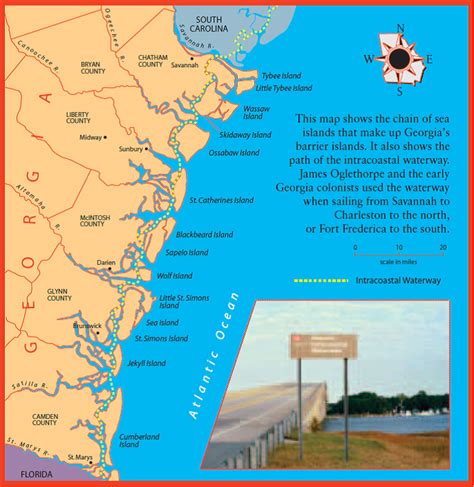 Map Of Georgia Barrier Islands