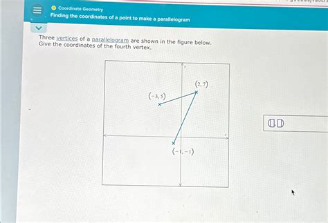 Solved Coordinate Geometryfinding The Coordinates Of A Point