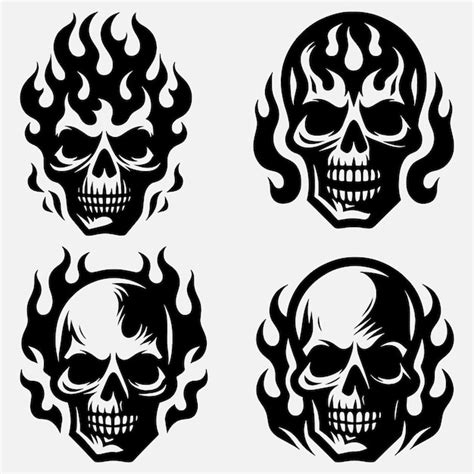 Skull Silhouette Clip Art King Skull Clipart Silhouette Vector