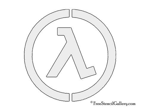 Half Life Lambda Complex Logo Stencil Free Stencil Gallery