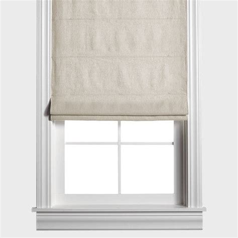 Belgian Flax Linen Roman Shade Natural Barn And Willow