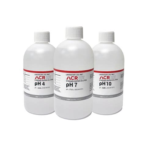 Buffer Solution Ph 4 Colourless 500ml Perth Scientific