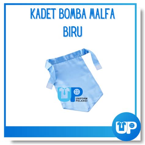 Mafla Biru Kawad Persatuan Sekolah Uniform Kokurikulum Kadet Bomba Lazada