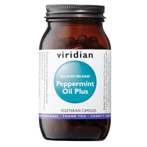 Peppermint Oil Veg Caps Supplement In 30capsules From Viridian