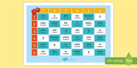 Years 3 And 4 Grammar Conjunction Challenge Game