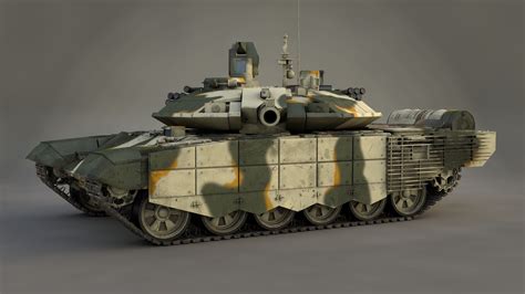 Main Battle Tank T 90 3d Model Turbosquid 1456129