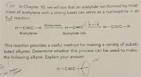 Solved In Chapter 10 We Will See That An Acetylide Ion