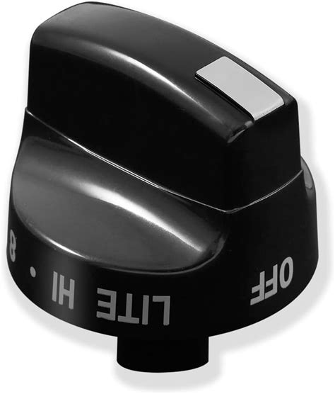 4pcs 316442513 Range Surface Burner Knob Black Replacement