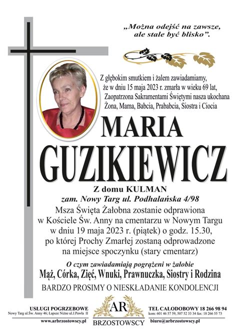 Maria Guzikiewicz Nowytarg24tv