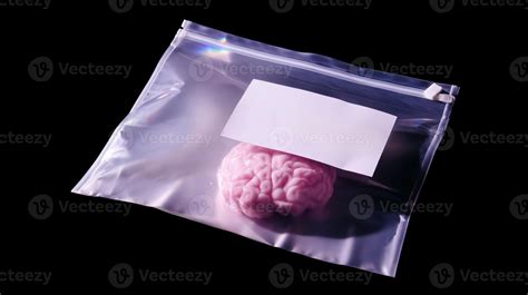 Unusual Specimen Encased In A Sealed Plastic Bag For Laboratory