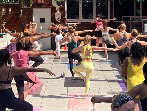 Test Your Balance With Open Air Yoga And Bottomless Mimosas Secret