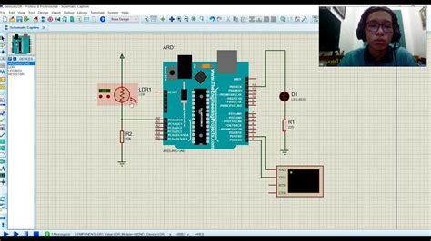 Simulasi Arduino Sensor Ldr Menggunakan Aplikasi Proteus Youtube