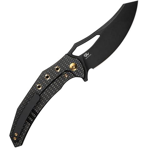 We 240241 Epaulette Black Stonewash Framelock Knife Black Titanium