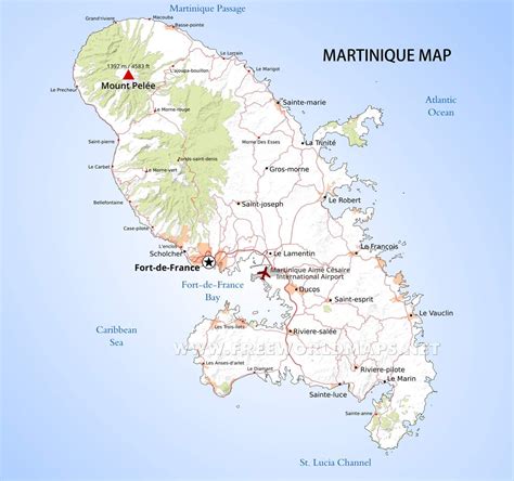 Martinique Maps