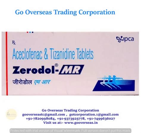 Zerodol 100mg Tablet At ₹ 60 Stripe Aceclofenac Paracetamol Tablet In