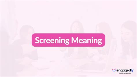 Screening Meaning