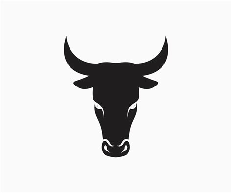 Premium Vector Bullhead Logo Template Logo Symbol Sign Stencil Bull