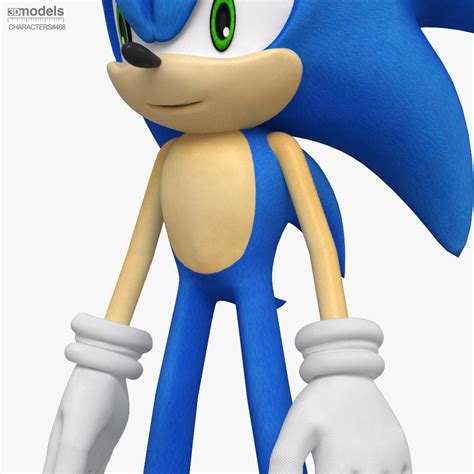 Sonic 3d Model Download Cartoon Characters On