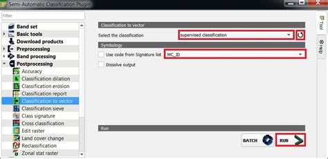 Post Processing In Qgis Classification Report Gisrsstudy