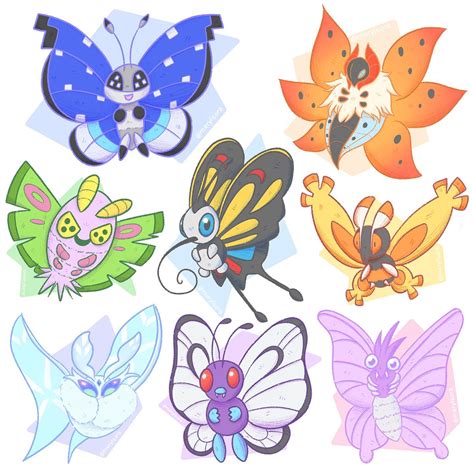 Merylsora Moth And Butterfly Pokémon🦋 Pokemon Moth ポケモン