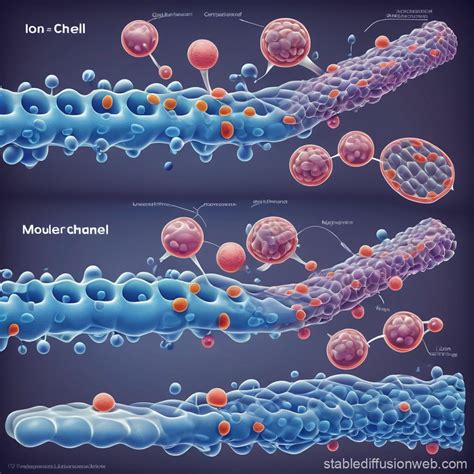 Active Transport Across Cell Membrane Stable Diffusion Online