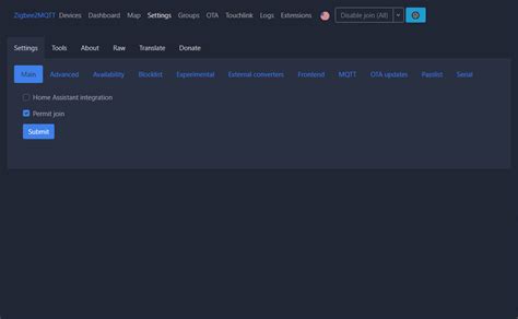 Howto Zigbee Administration Von Zigbee2mqtt über Das Dashboard