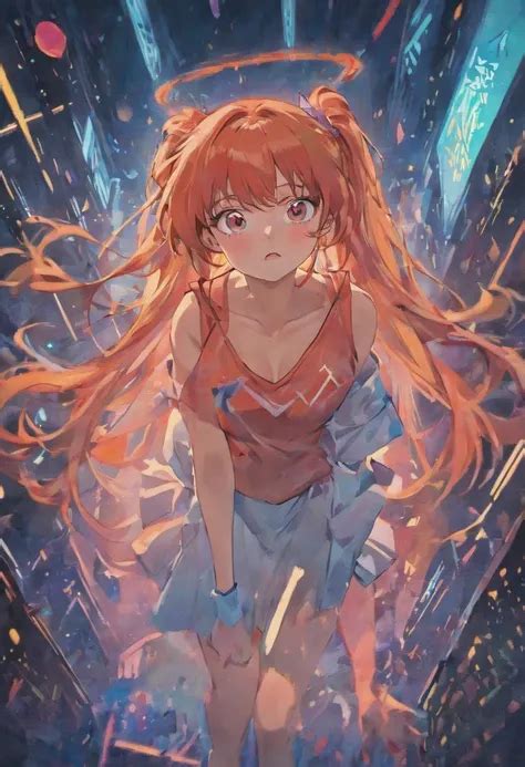 Asuka Langley Sōryū In 80s Style Seaart Ai