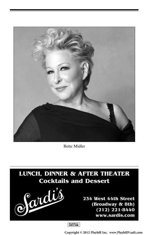 I Ll Eat You Last A Chat With Sue Mengers Broadway Booth Theatre Playbill