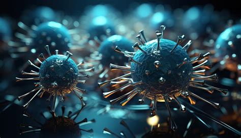 Premium Photo Virus Attack Visualization Abstract Background