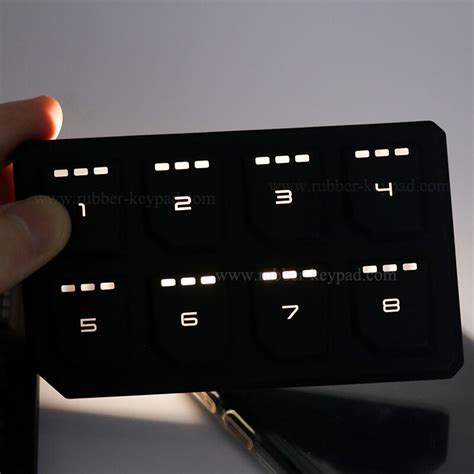 Silicone Can Bus Keypad Can Keypad Cover For Marine Vehicle