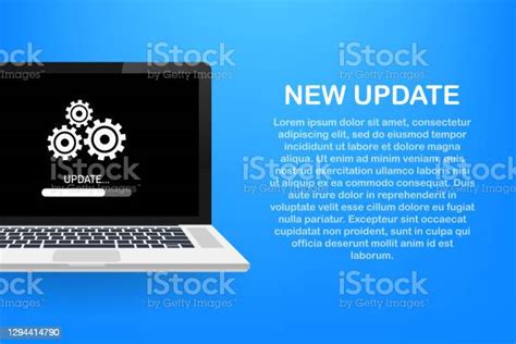 시스템 소프트웨어 업데이트 데이터 업데이트 또는 화면의 진행률 표시줄과 동기화할 수 있습니다 벡터 일러스트레이션 소프트웨어