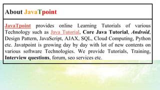 CCNA Interview Questions And Answer Ppt JavaTpoint PPTX